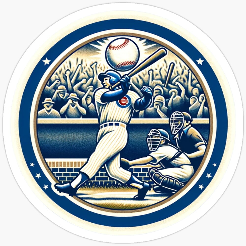 Cubs Historic Home Run Sticker Baseball Sticker, Football Sticker ...