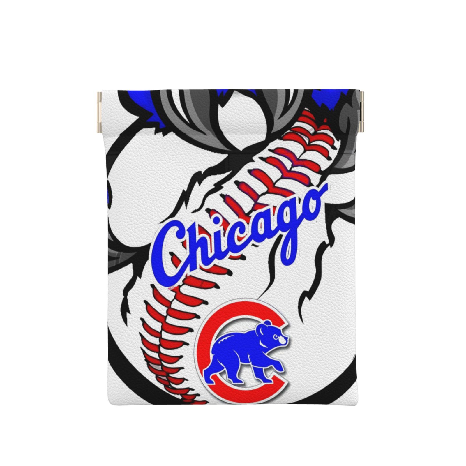 Cubs Mini Squeeze Coin Purse, Pouchic Leather Change Purse, Small Coin ...