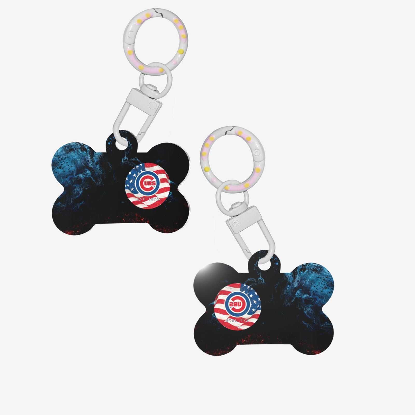 Cubss ‌Baseball Team Bone-shaped acrylic pet tags - Custom Baseball Pet ...