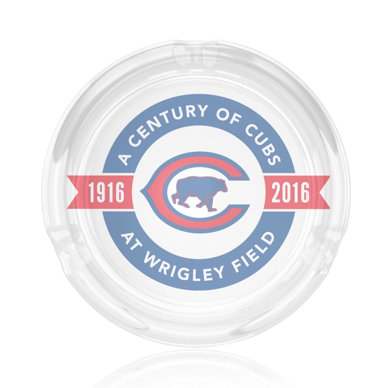 Cubss Team Round Glass Ashtray, Customized With Baseball Theme ...