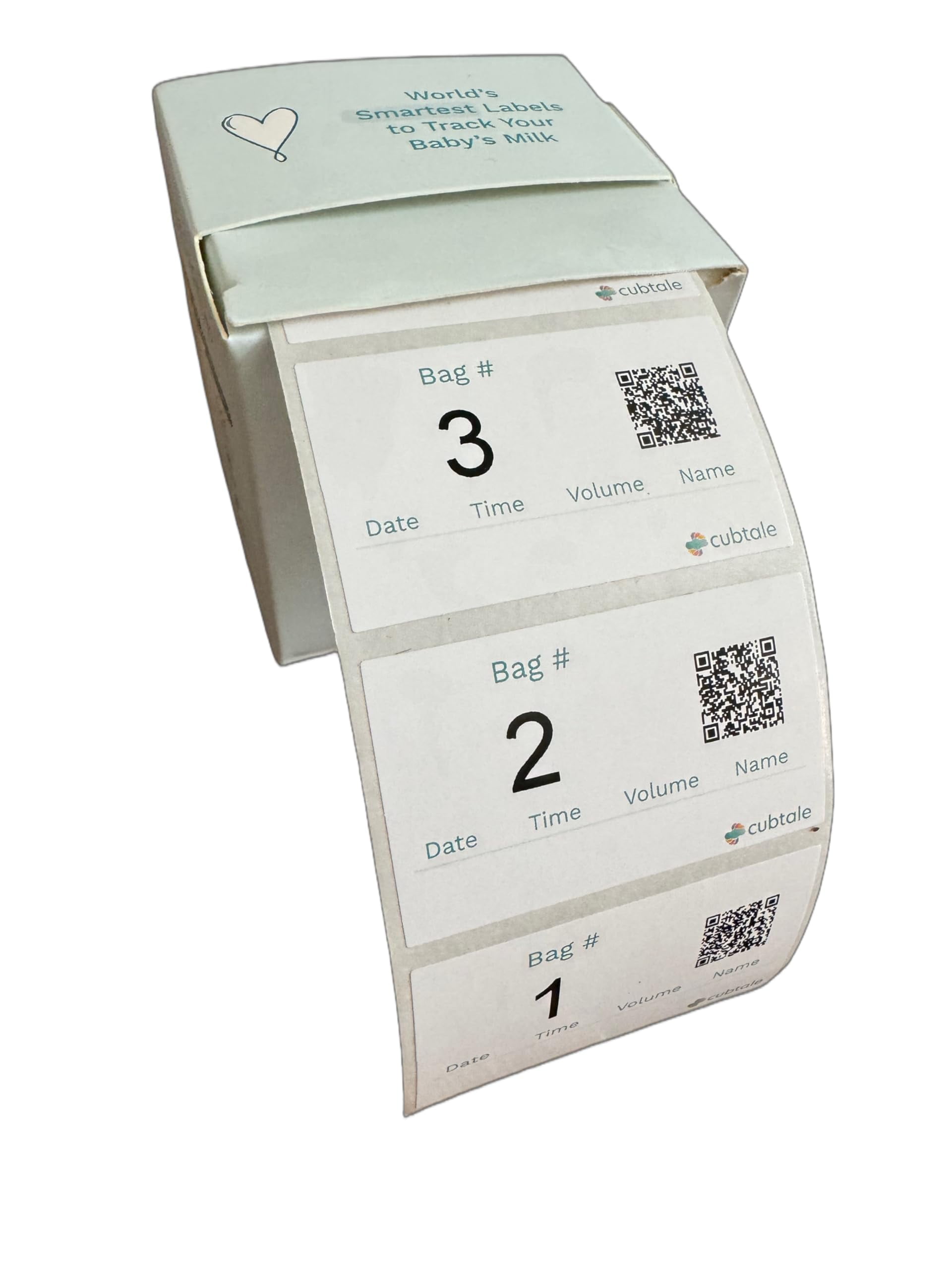 Cubtale Smart Milk Bag Labels - Milk Expiration, Inventory Storage ...
