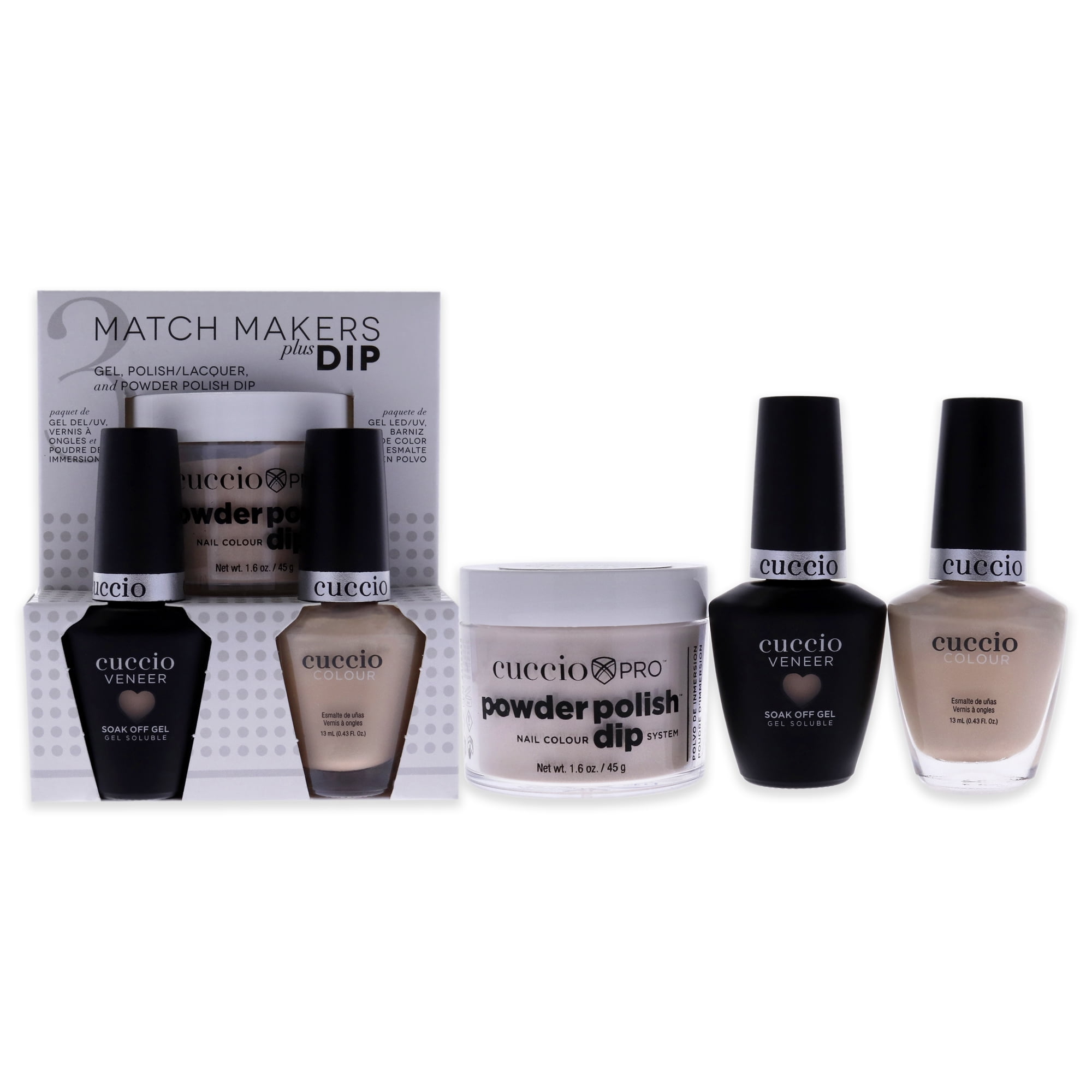 Cuccio Colour Match Makers Plus Dip Skin to Skin 3 Pc Gift Set - 1.6oz ...