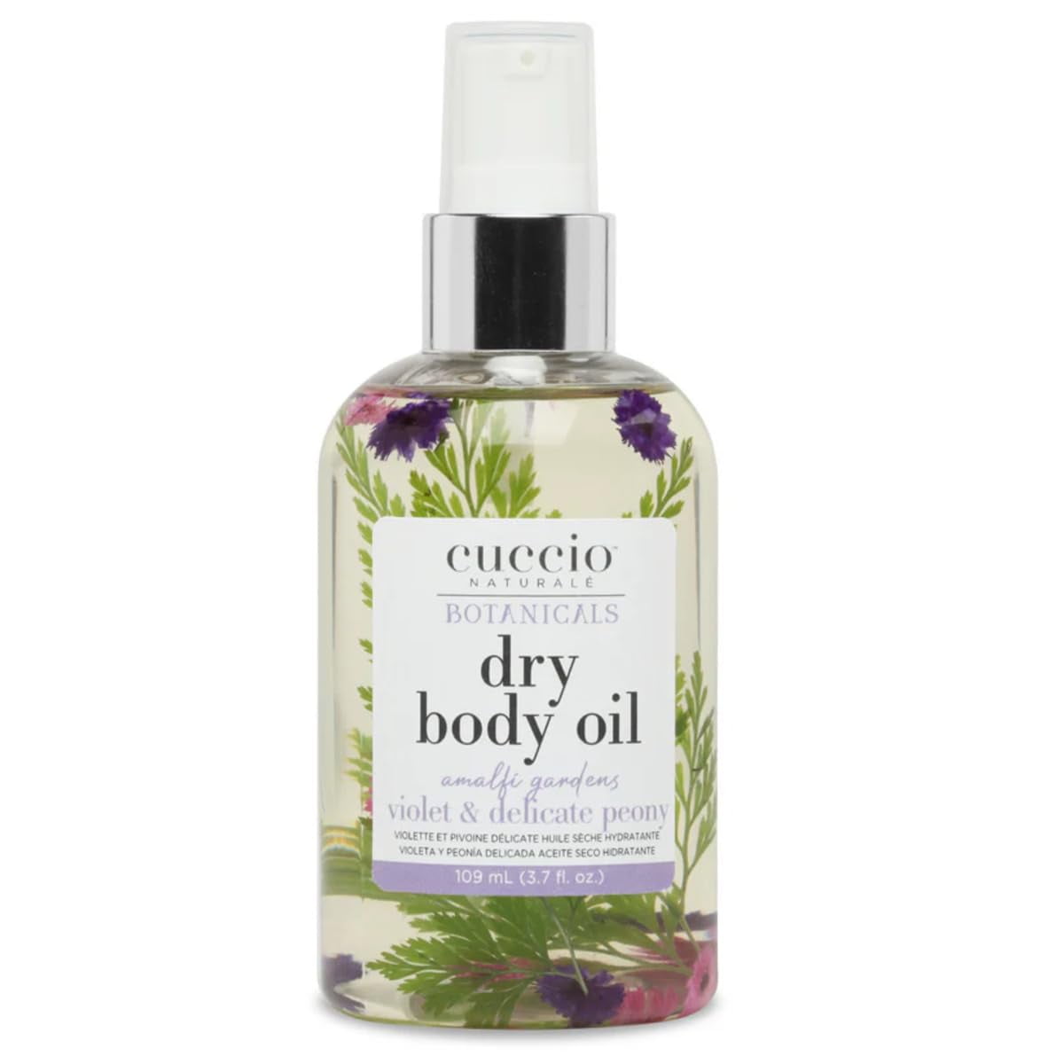 Cuccio Dry Body Oil SBF3 - Violet & Delicate Peony Floral Infusion ...