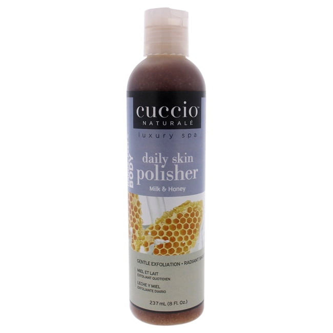 Cuccio Naturale Luxury Spa Daily Skin Polisher - Milk and Honey Scrub 8 ...