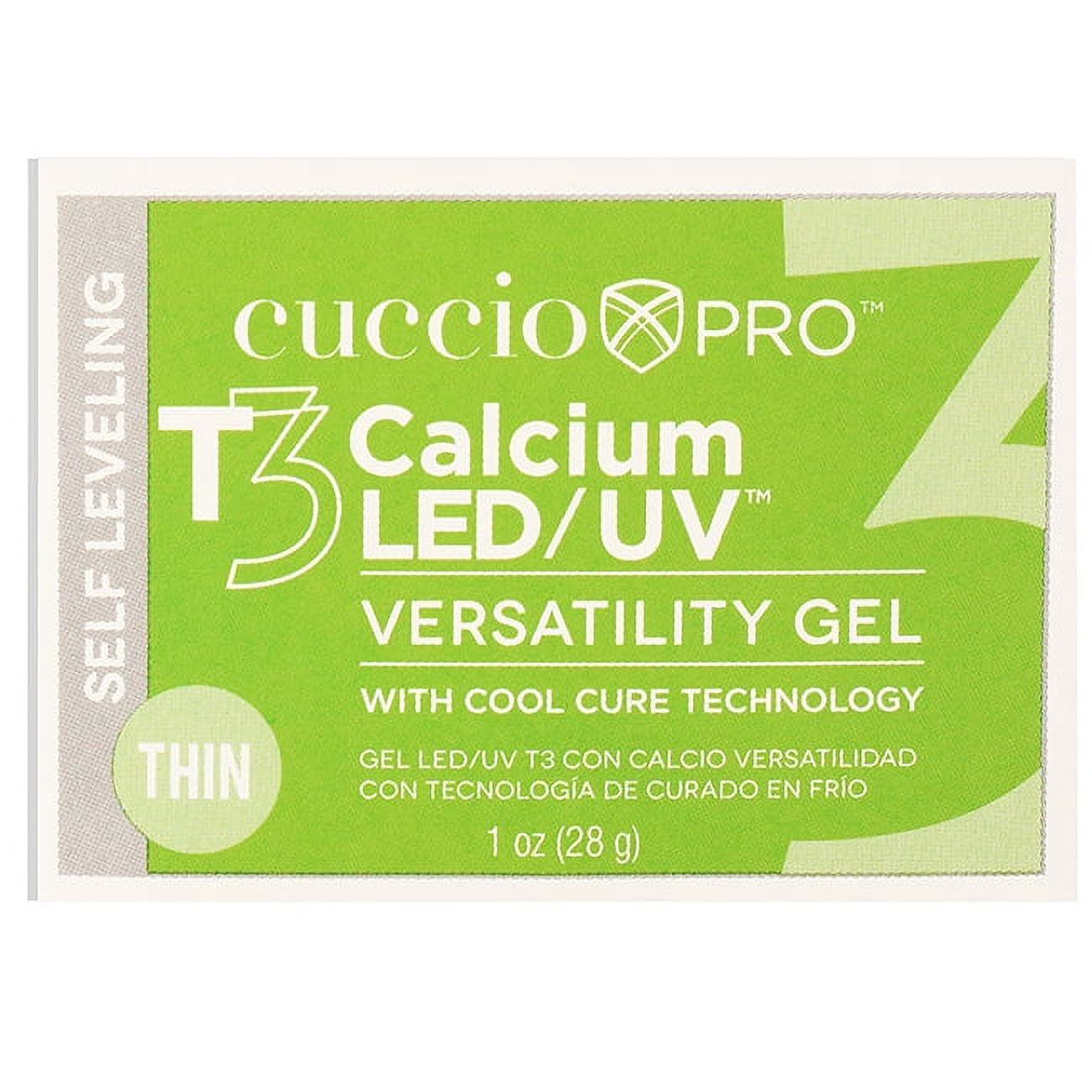 Cuccio Pro T3 Calcium Versatility Gel - Self Leveling Clear Nail Gel 1 ...