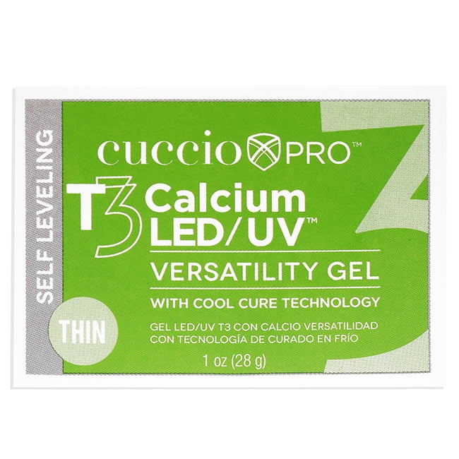 Cuccio Pro T3 Calcium Versatility Gel - Self Leveling White Nail Gel 1 ...