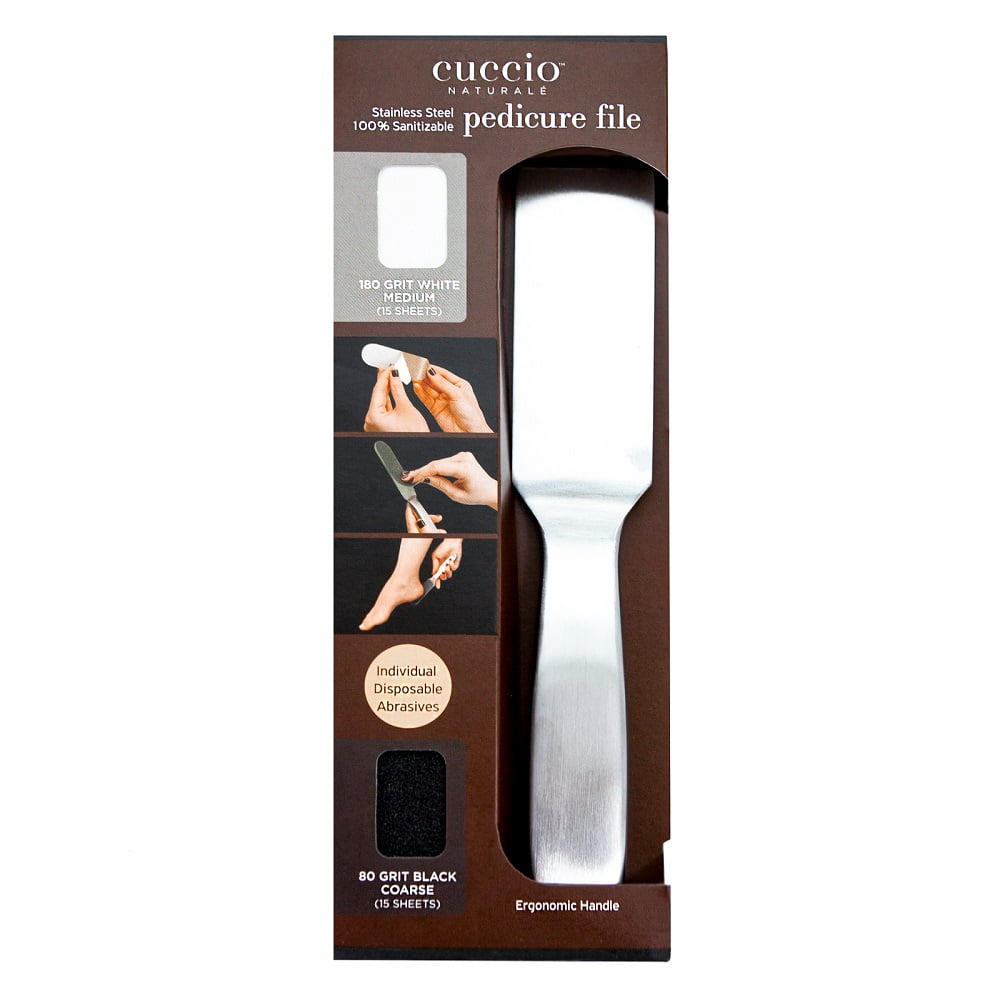 Cuccio Reusable Stainless Steel Pedicure File Kit - Walmart.com