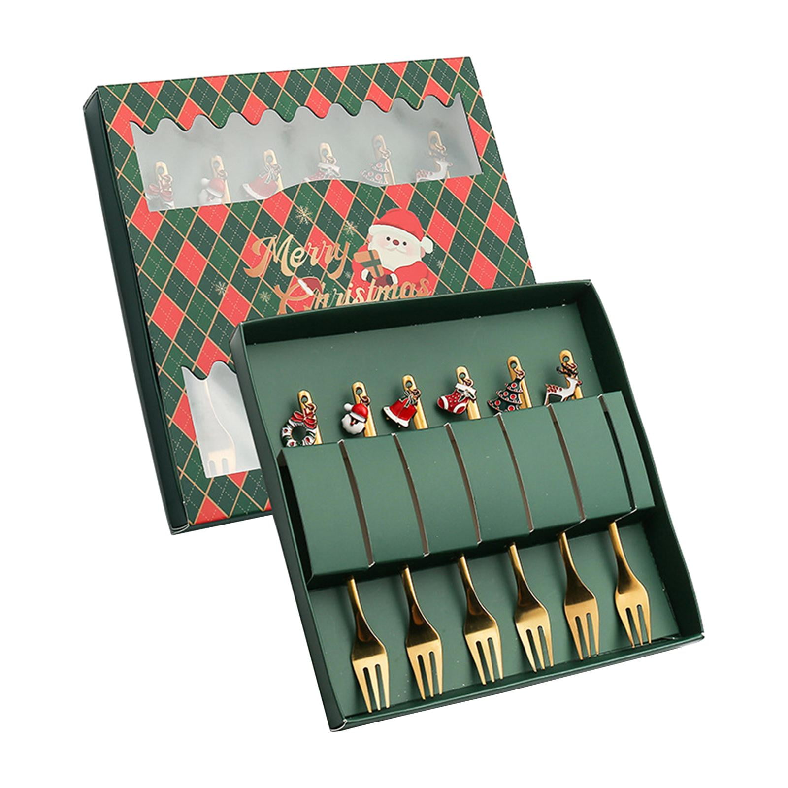 Cuchara Navideña, Tenedor, Utensilios, Tenedor De Postre, Cuchara Para ...