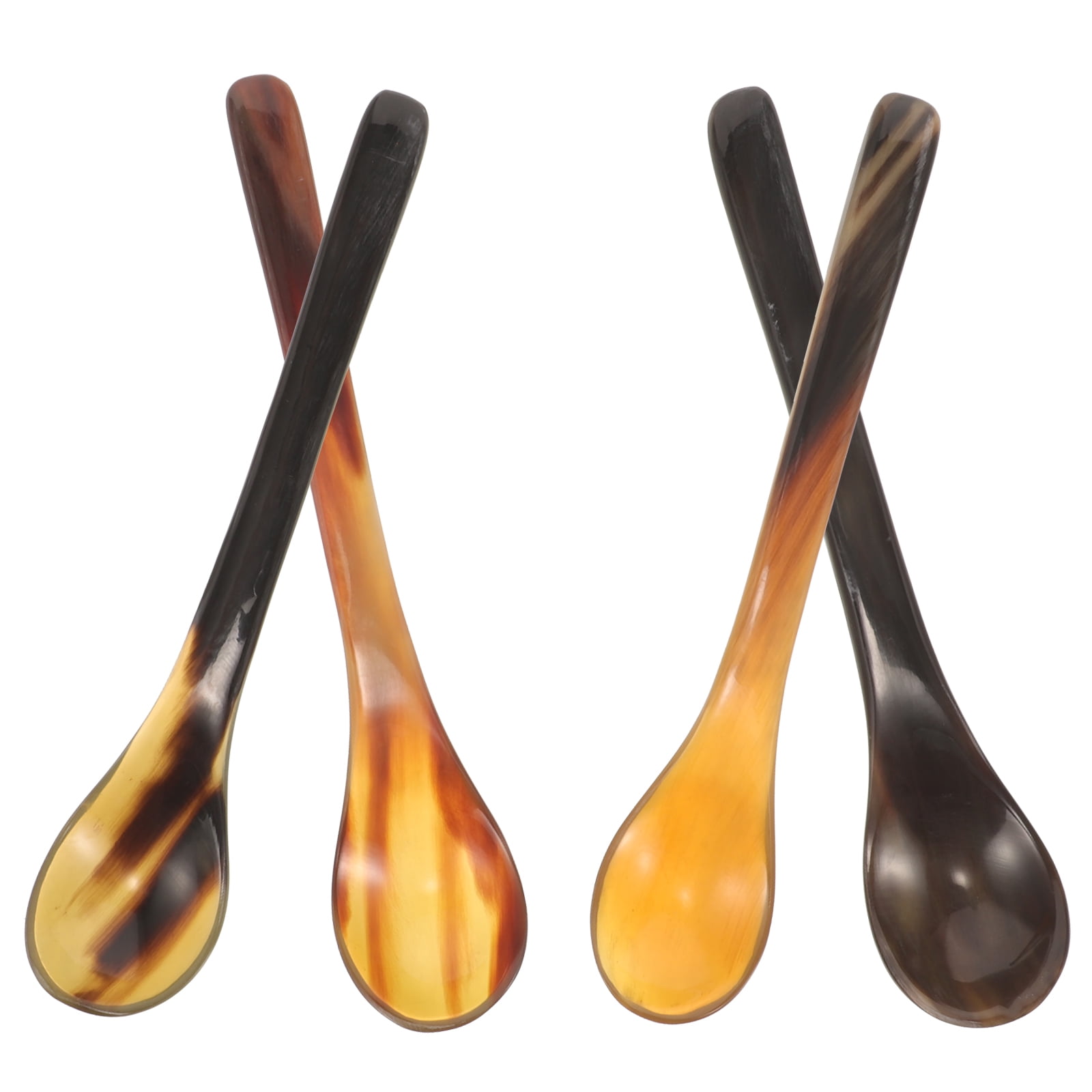 Cucharas Para Postres Horn Honey Spoon Dessert Spoons Coffee Natural ...