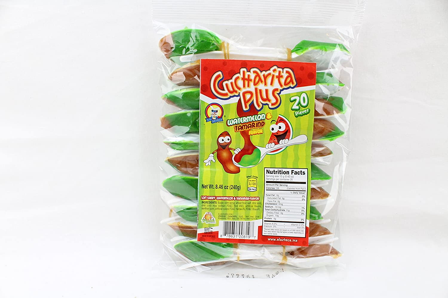 Cucharita Watermelon and Tamarind Flavored Mexican Candy Big Spoon 20 ...