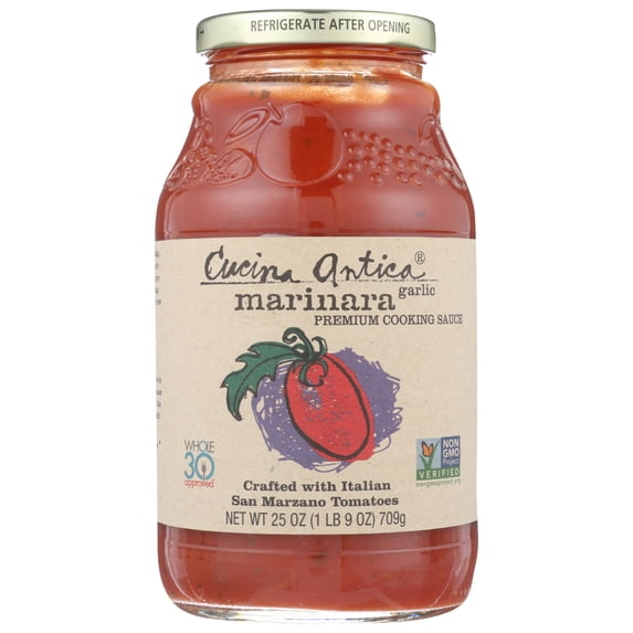 Cucina Antica Garlic Marinara Cooking Sauce, 25 Oz - Walmart.com