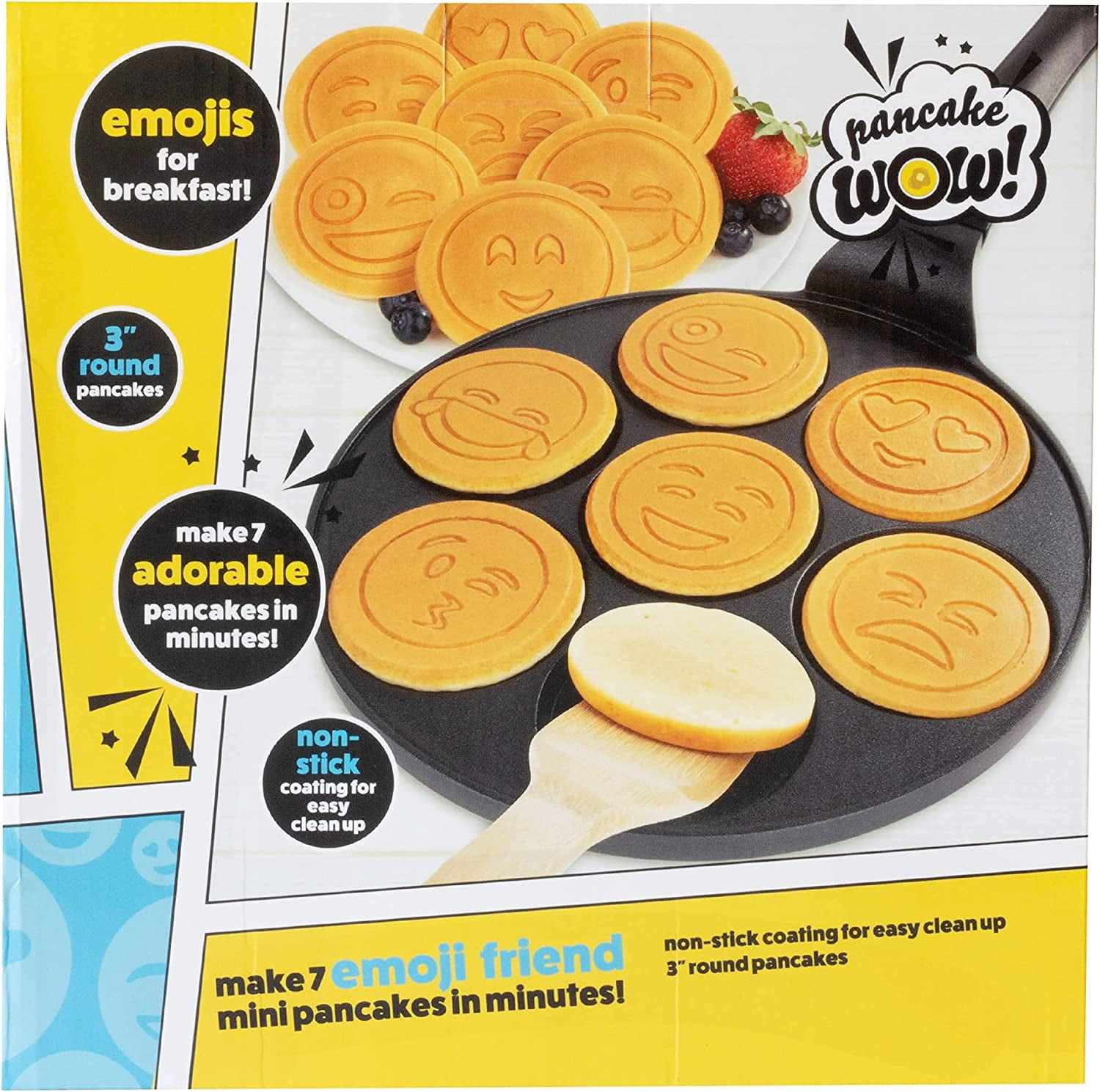 CucinaPro Emoji Friends Mini Pancake Pan, 7 Designs - Walmart.com