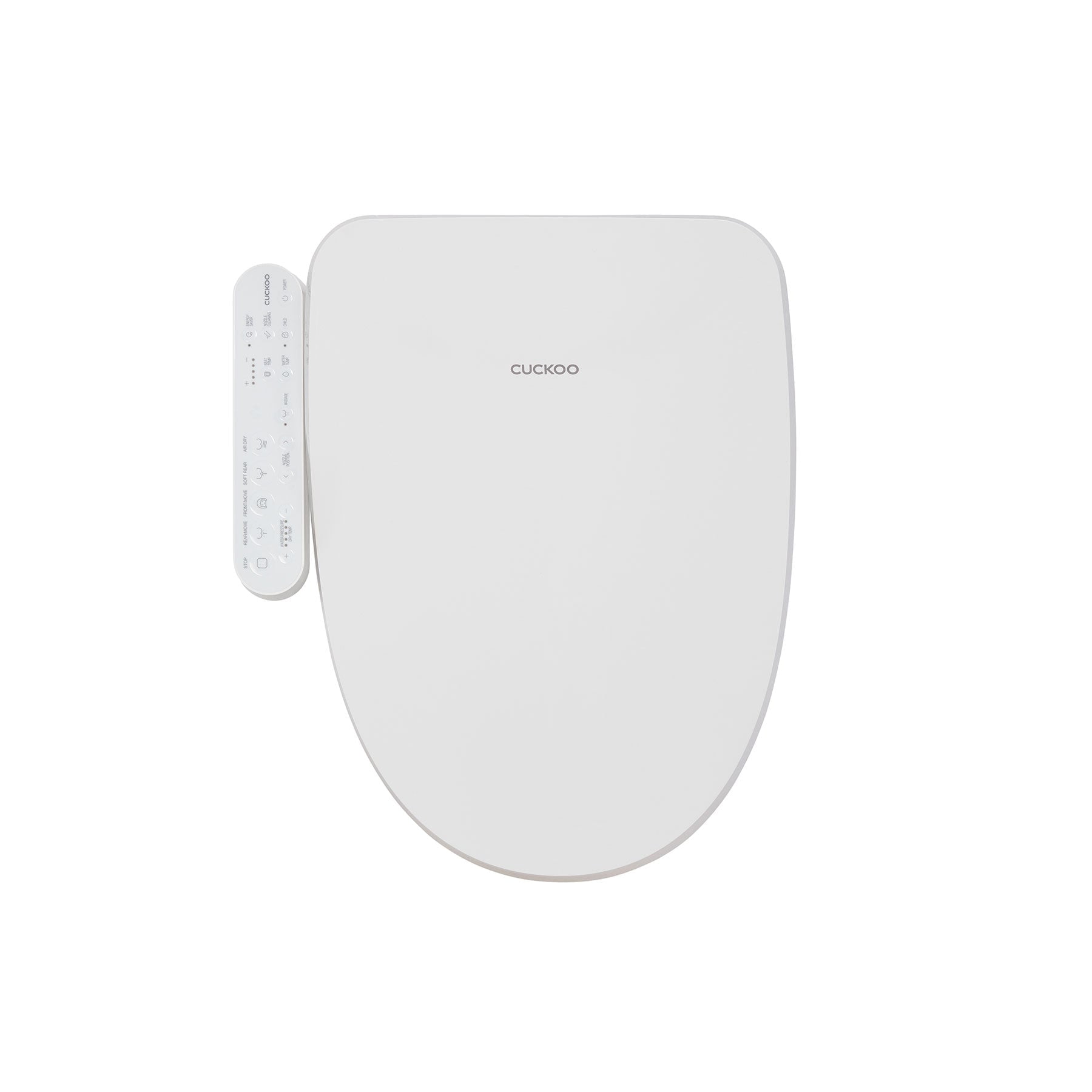 Cuckoo CBT-N1030EW Electric Bidet for Elongated Seats with Side Panel ...
