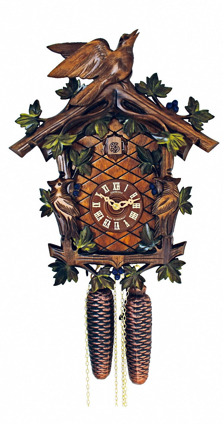 Cuckoo Clock 18 leaves, 3 birds - Walmart.com