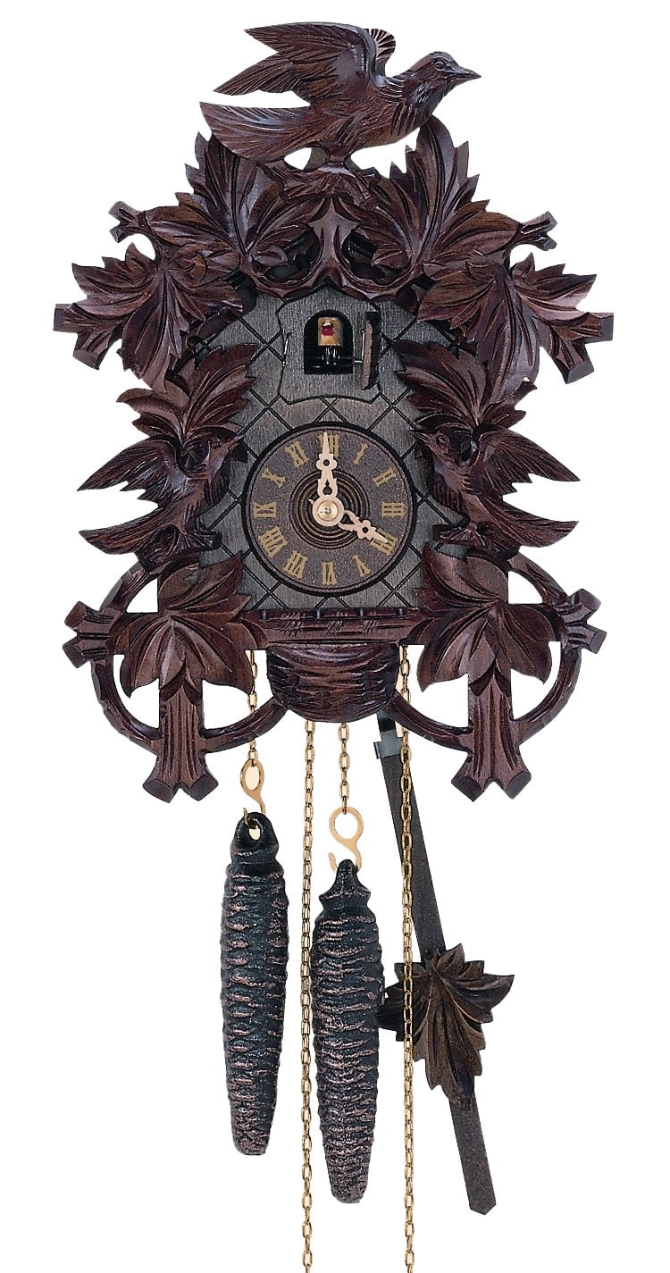 Cuckoo Clock 8 Leaves, 3 Birds, Nest - Walmart.com