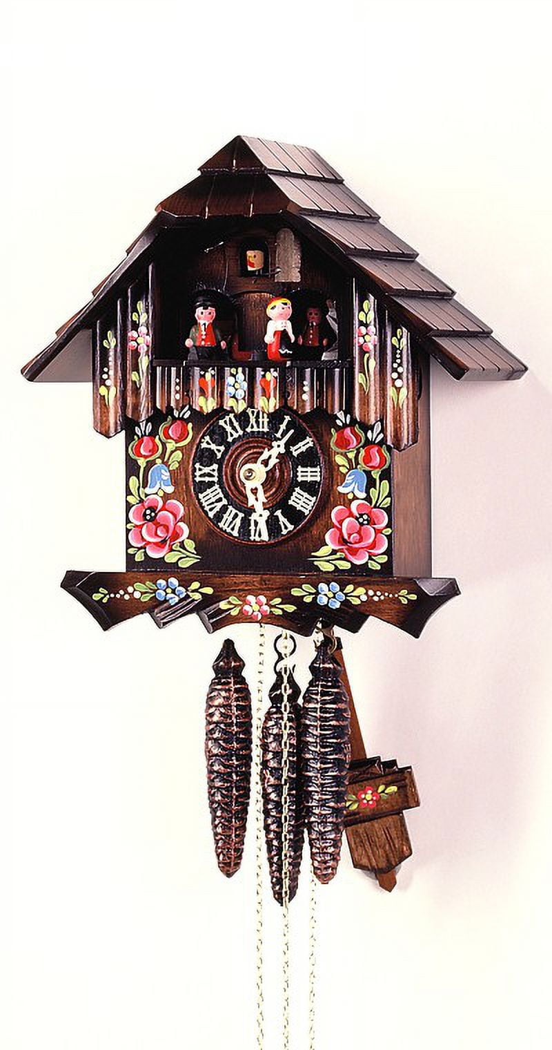 Cuckoo Clock Black Forest House, Flowers - Walmart.com