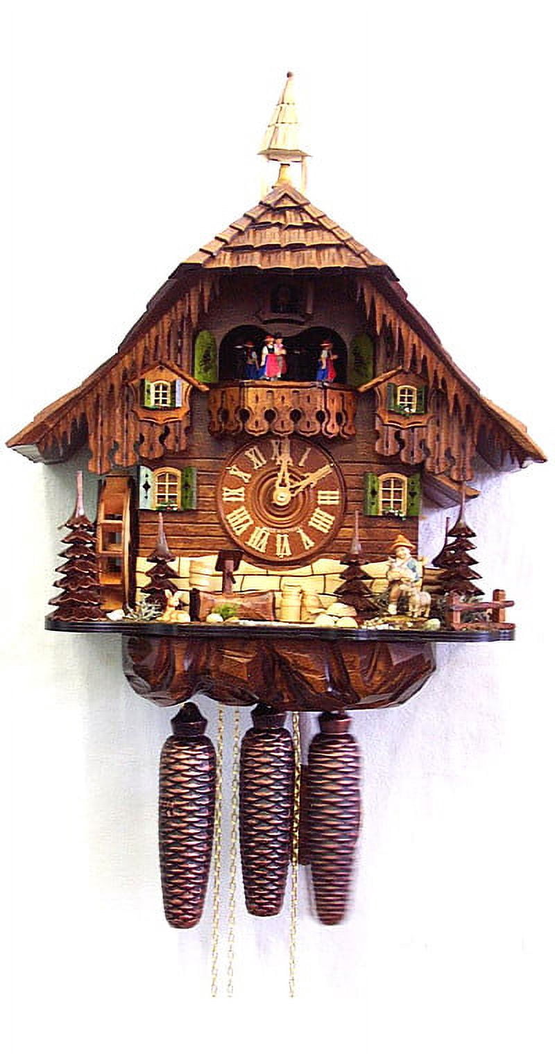 Cuckoo Clock Black Forest House, Mill Wheel - Walmart.com