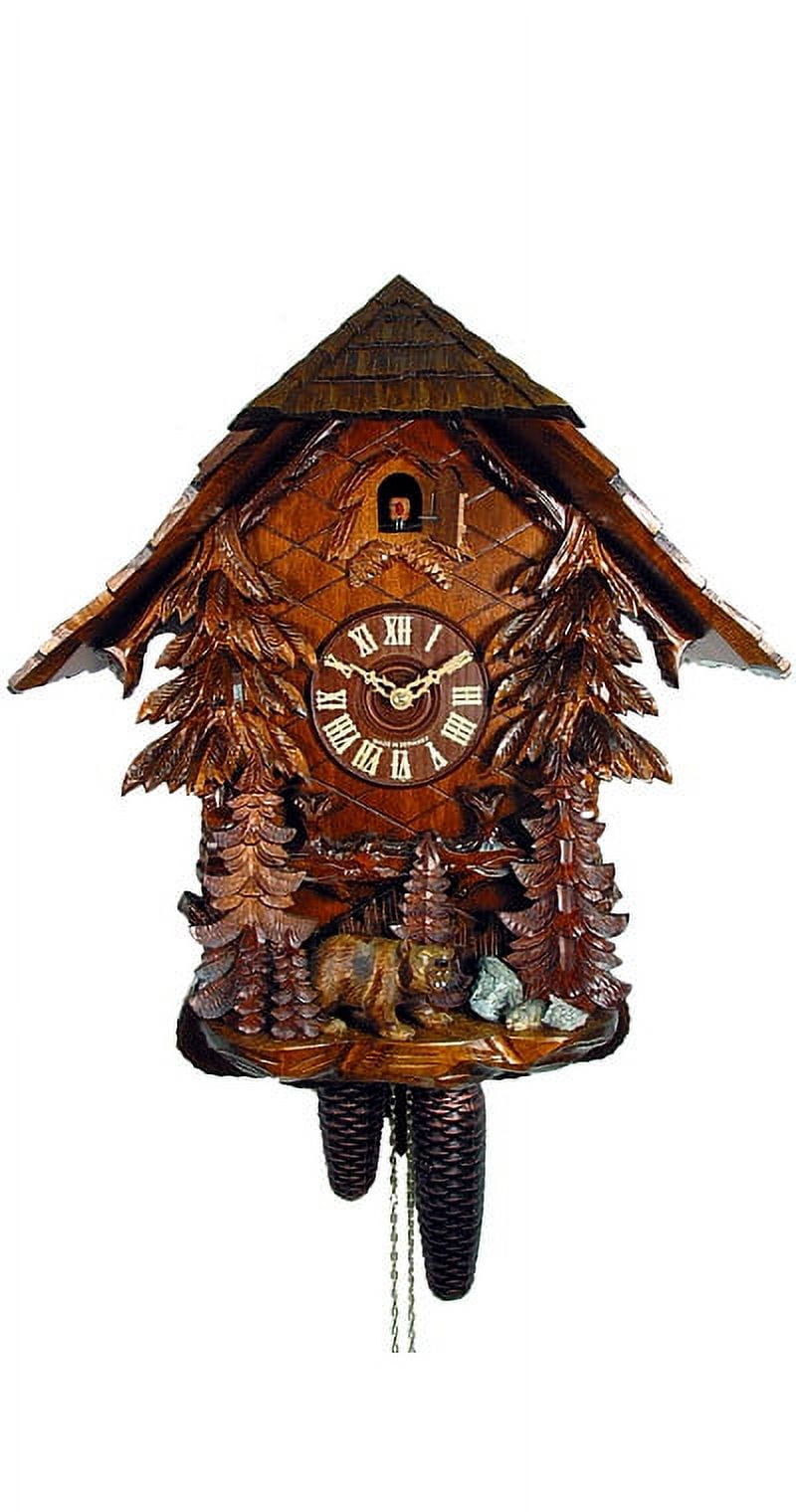 Cuckoo Clock Black Forest House, Trees, Bear - Walmart.com
