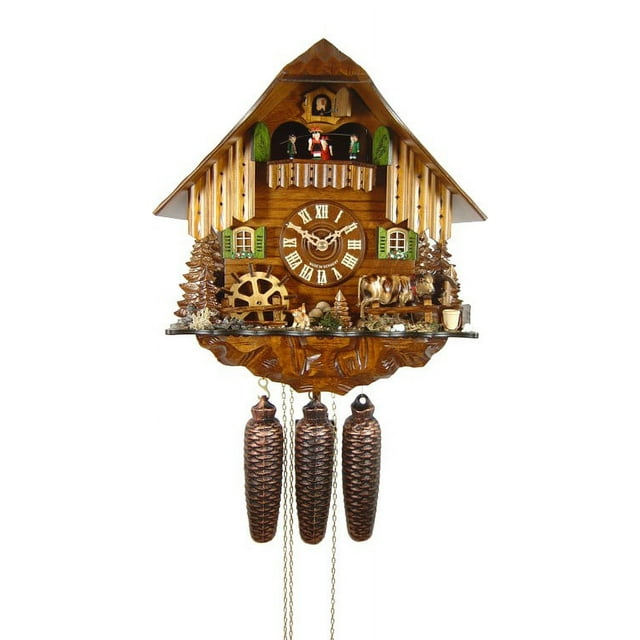 Cuckoo Clock Cow, mill-wheel - Walmart.com