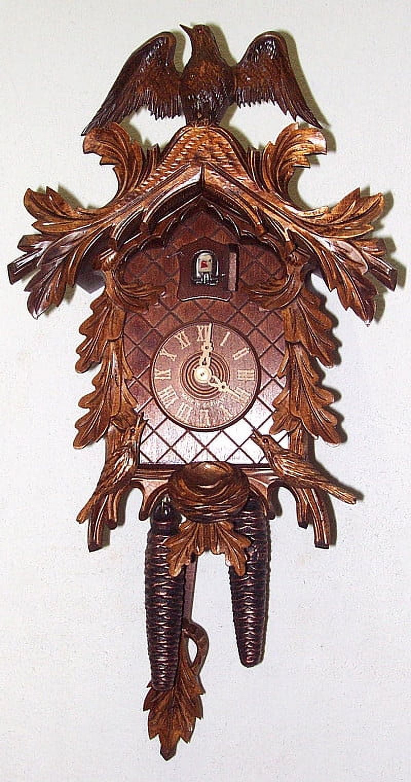 Cuckoo Clock Eagle with young Bird - Walmart.com