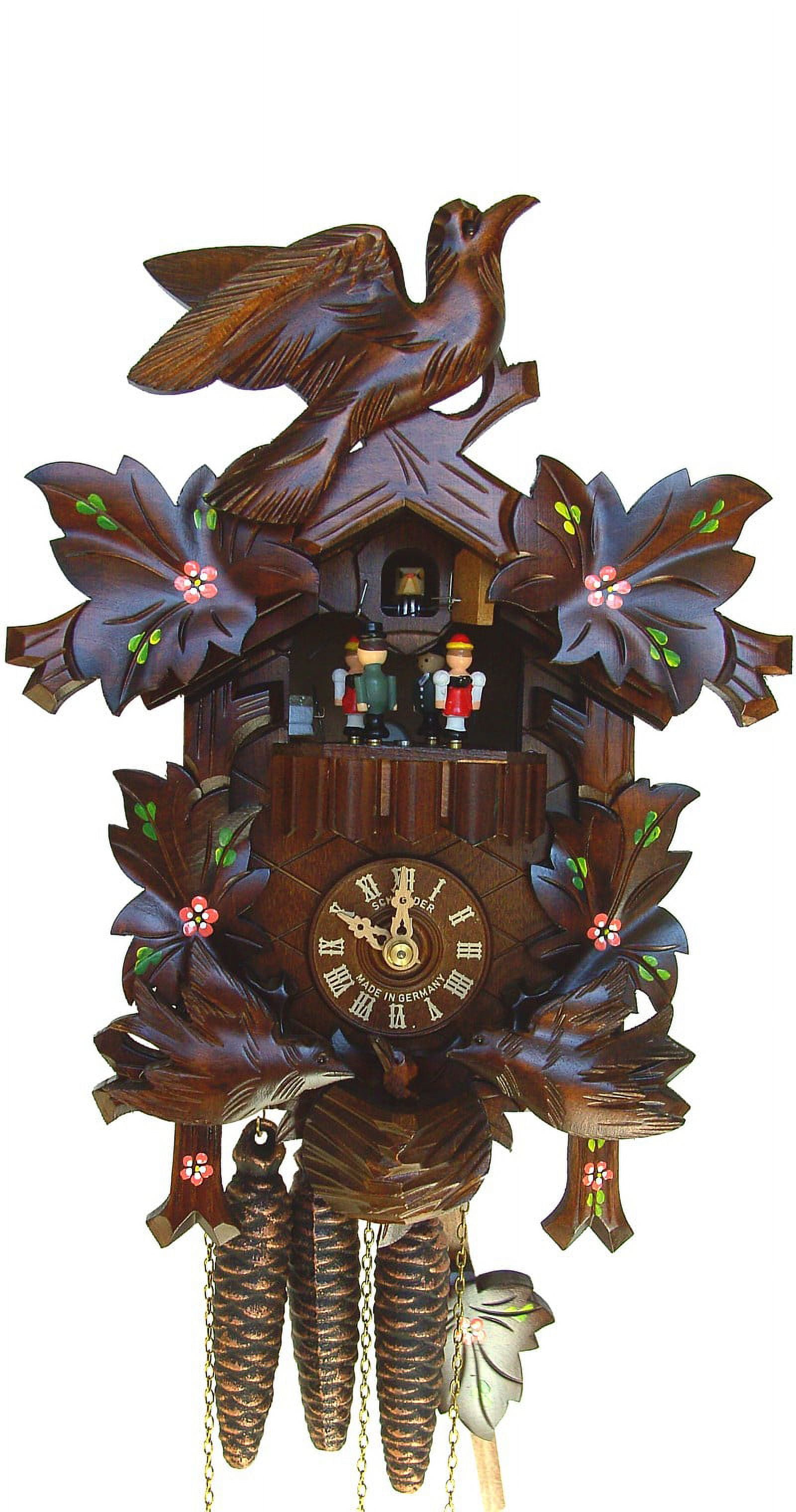 Cuckoo Clock Four Leaves, feeding Birds, Nest - Walmart.com