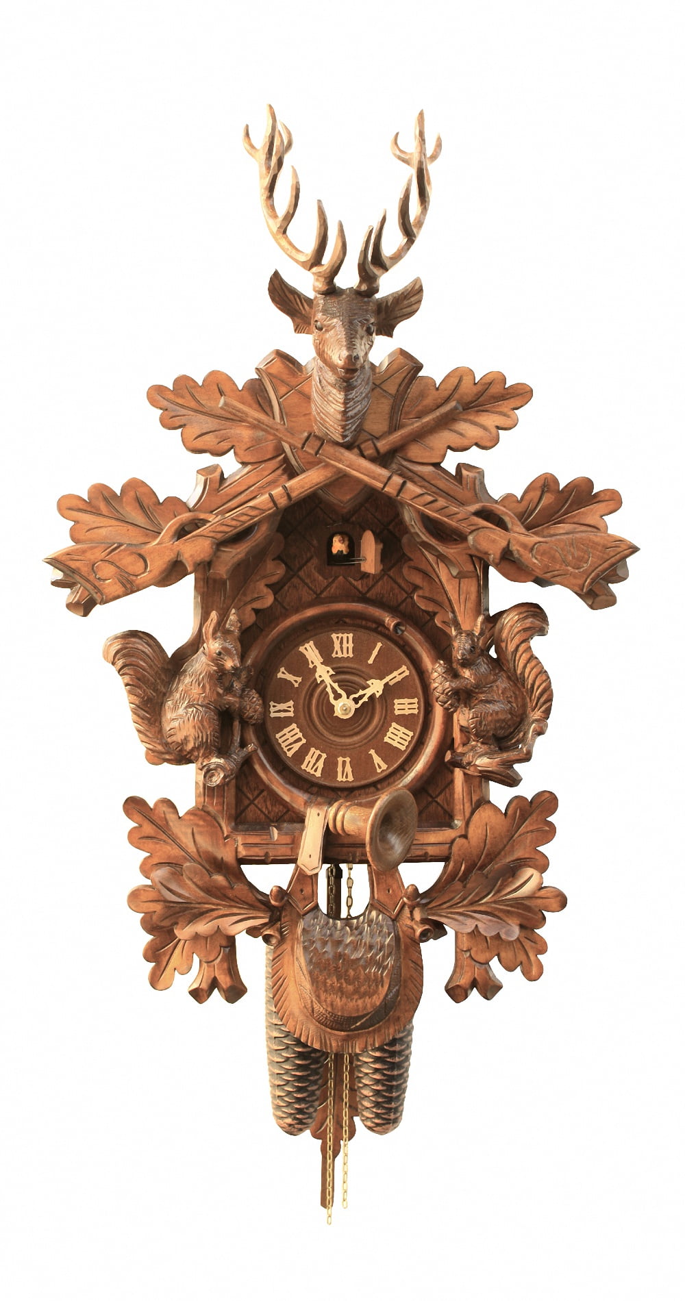 Cuckoo Clock Hunting Clock, sitting Animals - Walmart.com