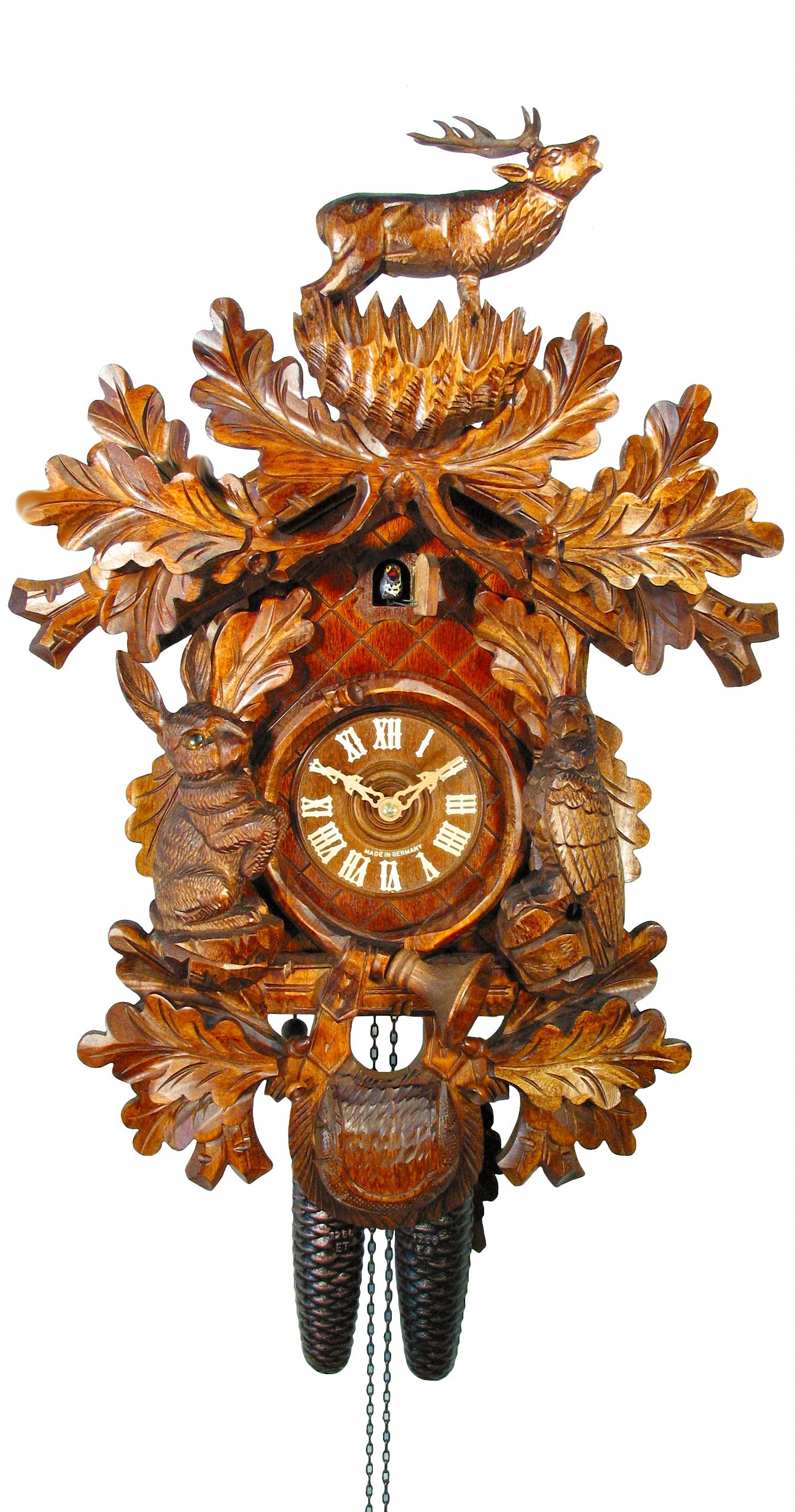 Cuckoo Clock Hunting Clock, standing Deer - Walmart.com