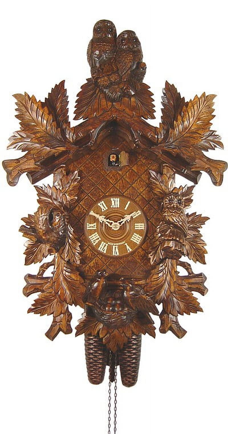 Cuckoo Clock Owls, birds with nest, fern leaves - Walmart.com
