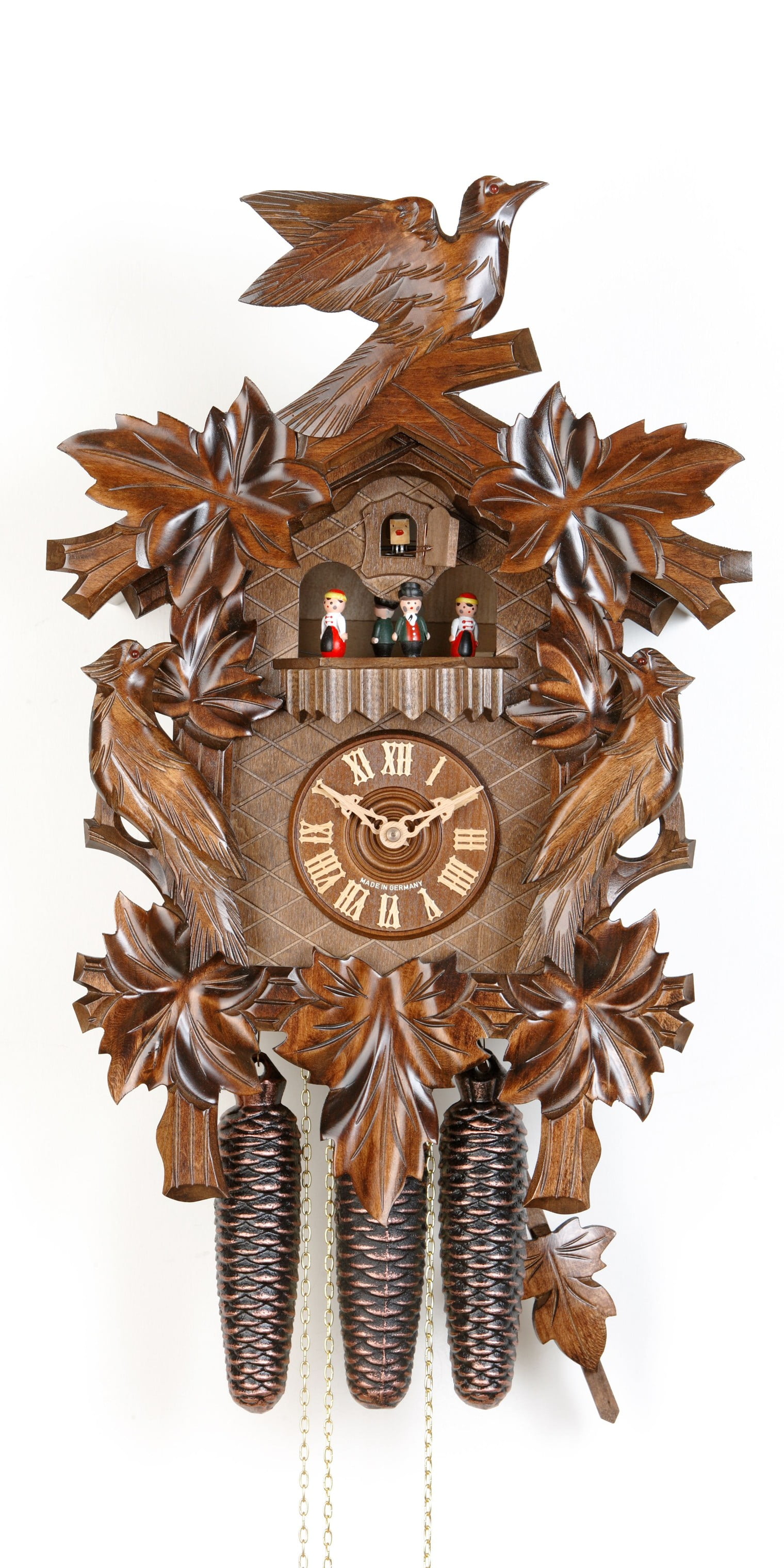 Cuckoo Clock Seven Leaves, three Birds KA 3675/8 EX N - Walmart.com