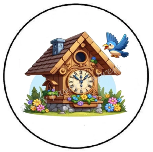 Cuckoo Clock Stickers Party Favors Phone Decal Water Bottle Stickers ...