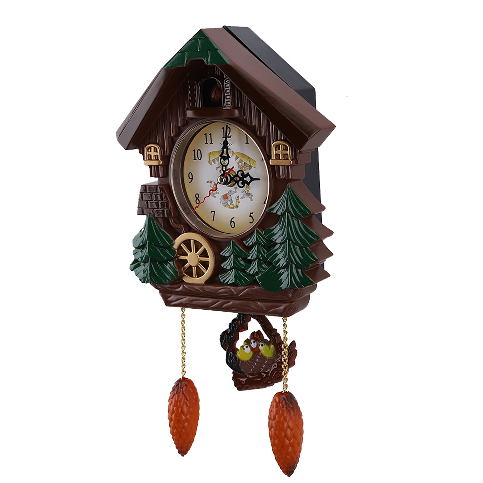 Cuckoo Clock Tree House Wall Clock Art Vintage Decoration for Home ...