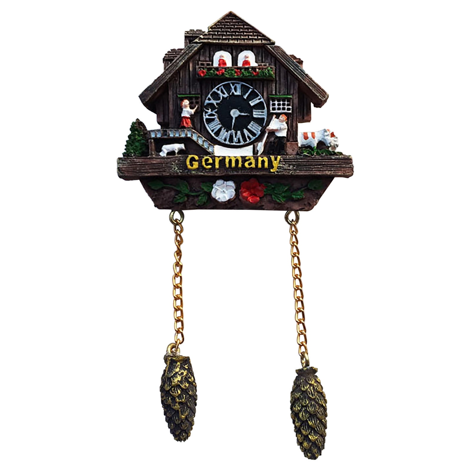 Cuckoo Wall Clock Long Tone Alarm Clock Retro Clock Fridge Magnet ...