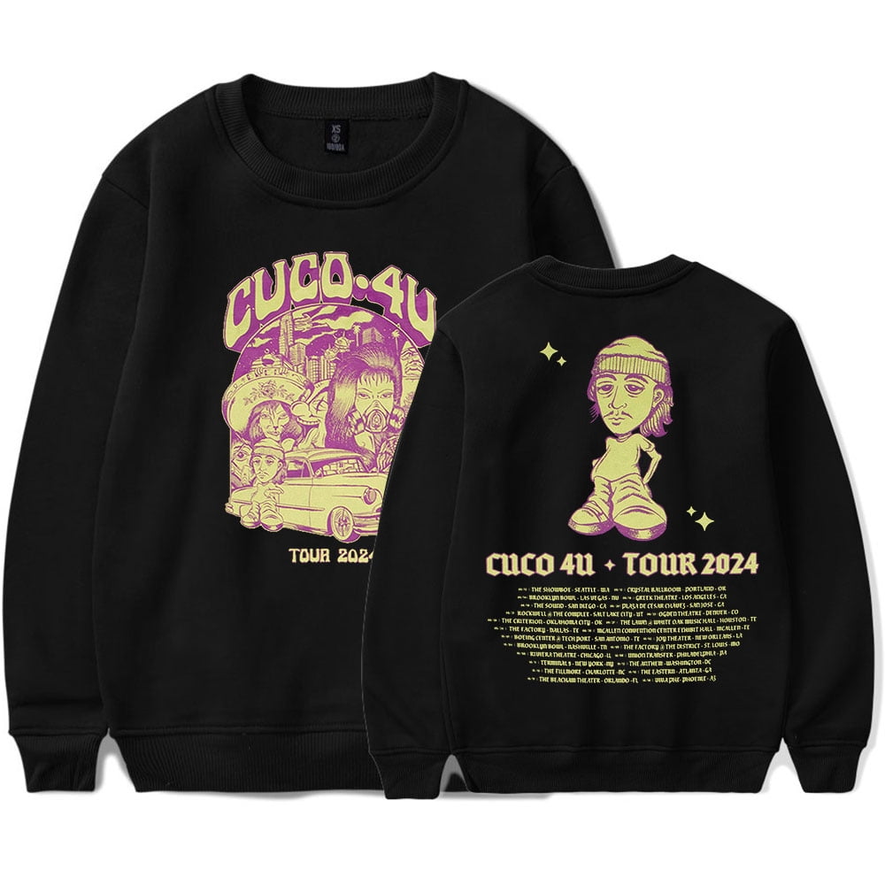 Cuco 2024 4U Tour Dates Merch Crewneck Sweatshirts Cosplay Women Men ...