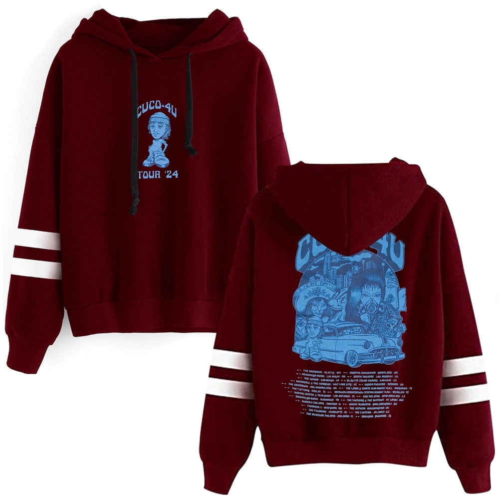 Cuco 4U Tour 2024 Merch Pocketless Hooded Sweatshirts - Walmart.com