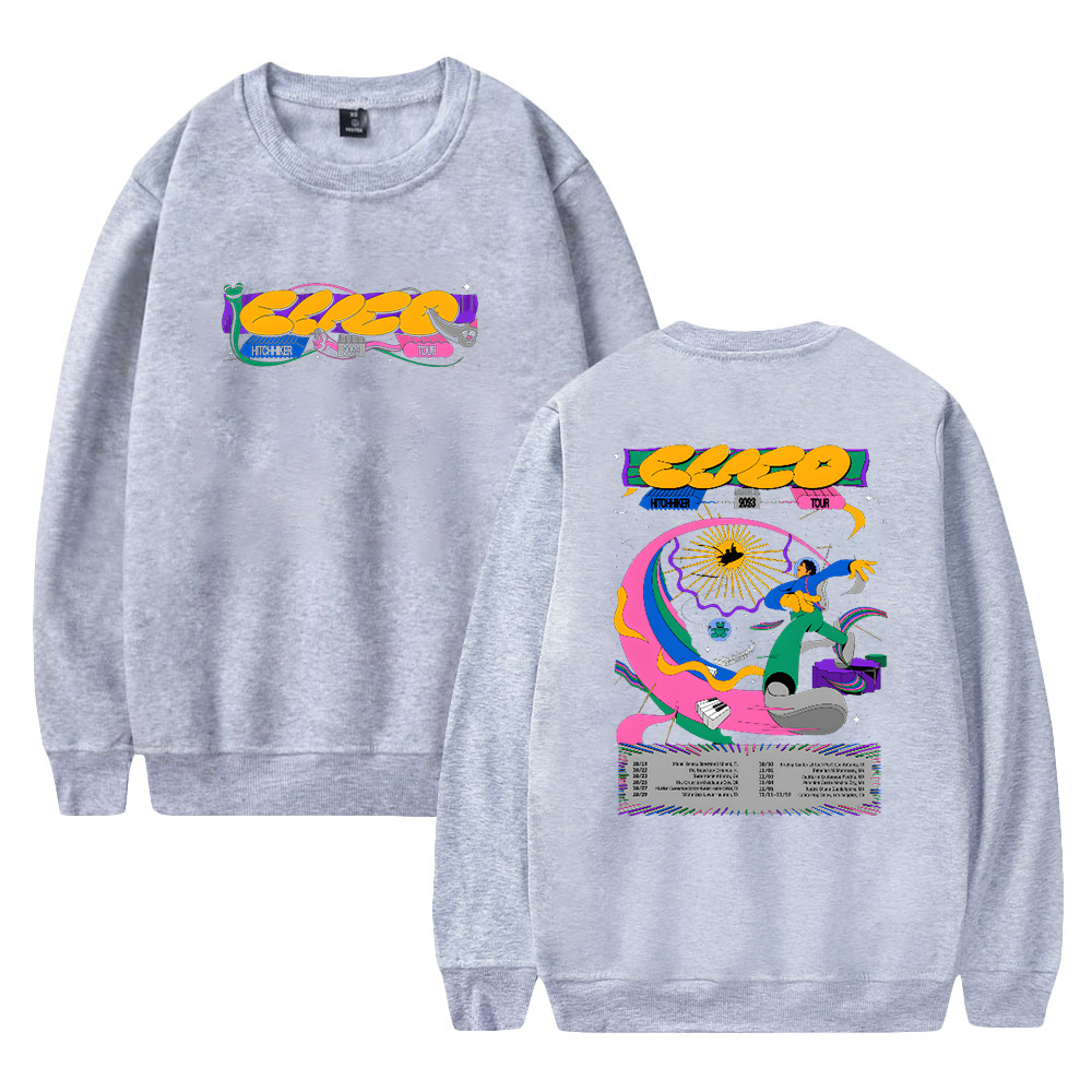 Cuco Merch Hitchhiker Tour 2023 Hip Hop Sweatshirt Crewneck Long Sleeve ...