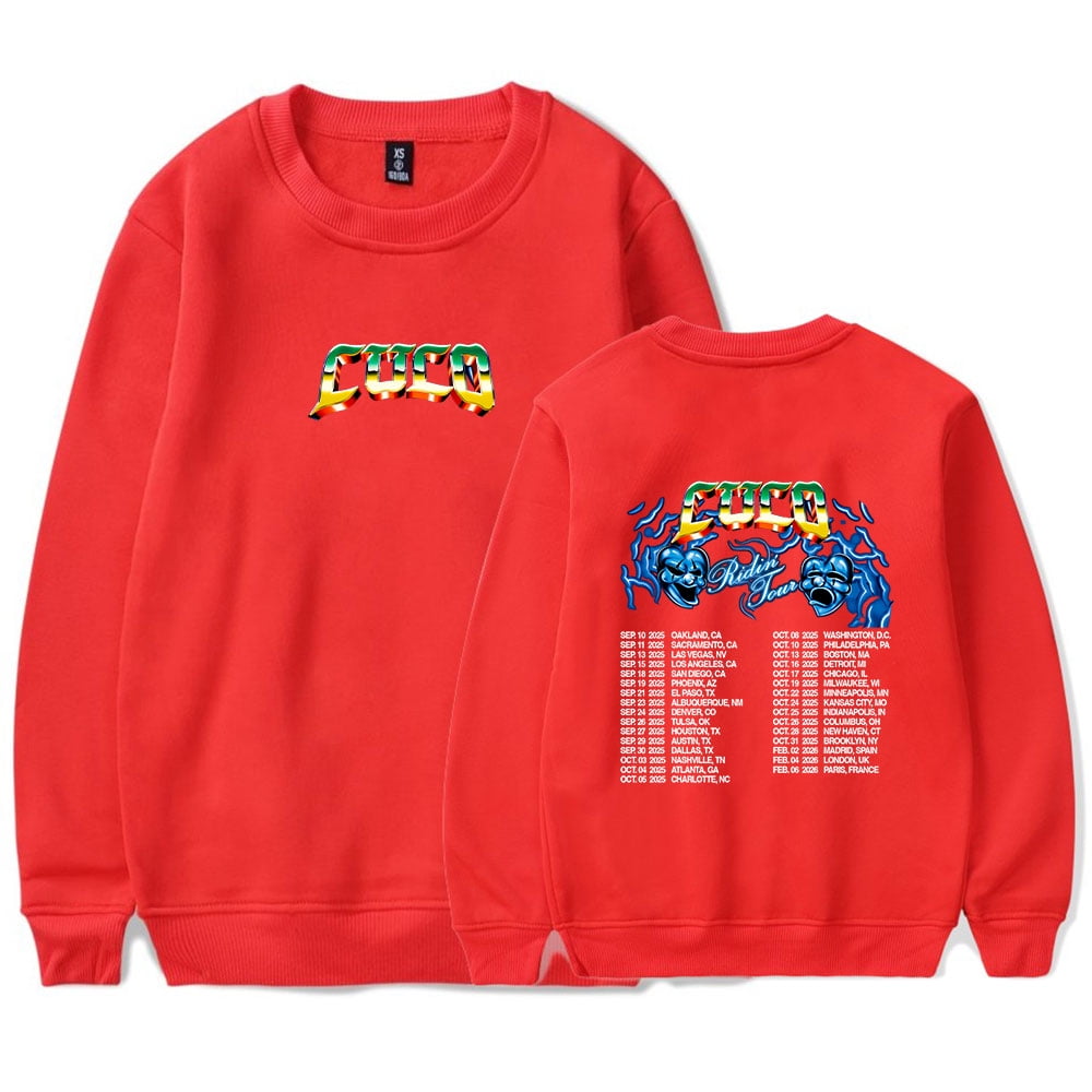 Cuco Ridin Tour 2025 Merch Sweatshirt Women Men Casual Crewneck Long ...