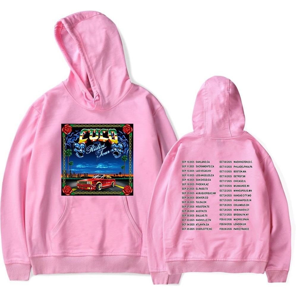 Cuco Ridin’ Tour Merch Hoodie Pockets Drawstring Unisex Hooded ...