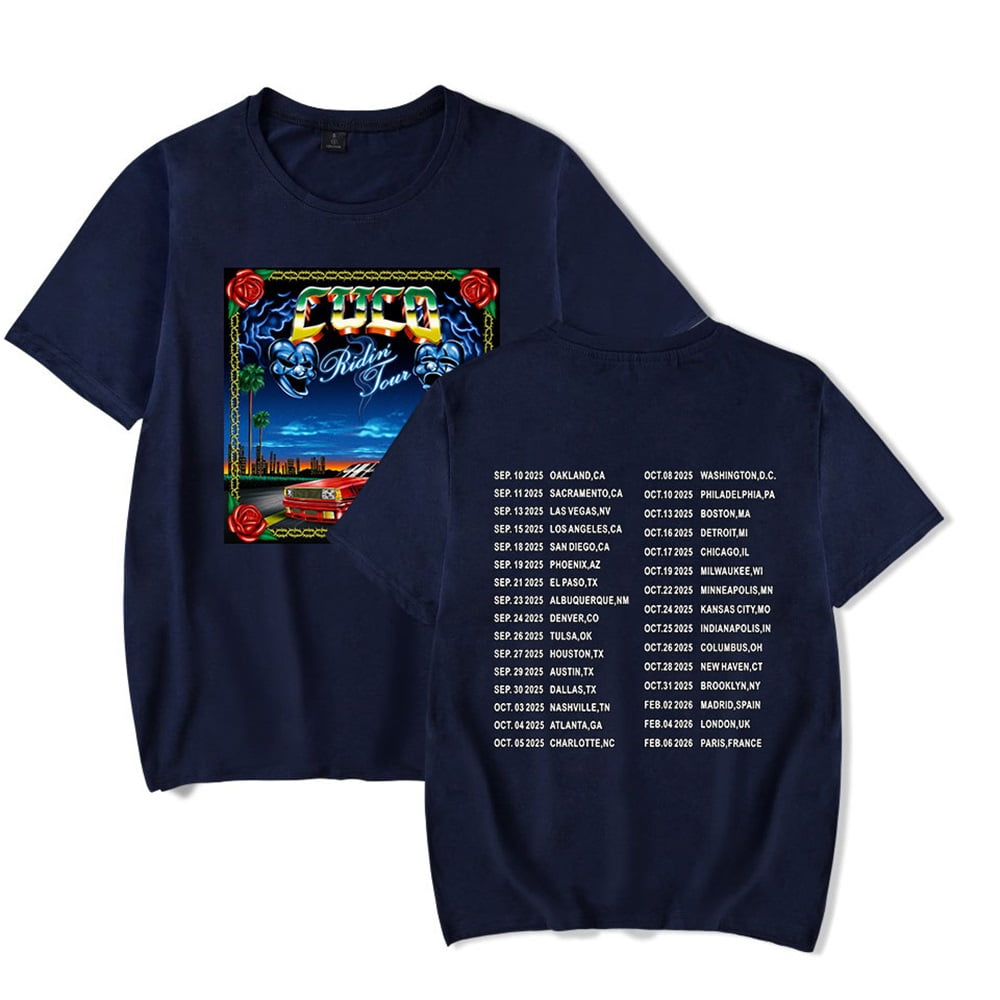 Cuco Ridin’ Tour Merch Short Sleeve T-shirt Unisex Fashion Crew Neck ...
