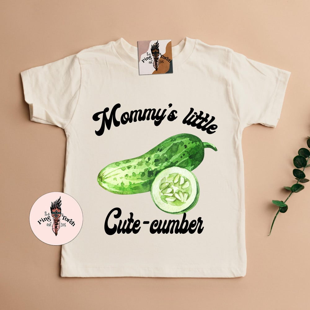Cucumber Kids Tee, Little Cucumber Baby Clothes, Fruit And Veggie Kids ...