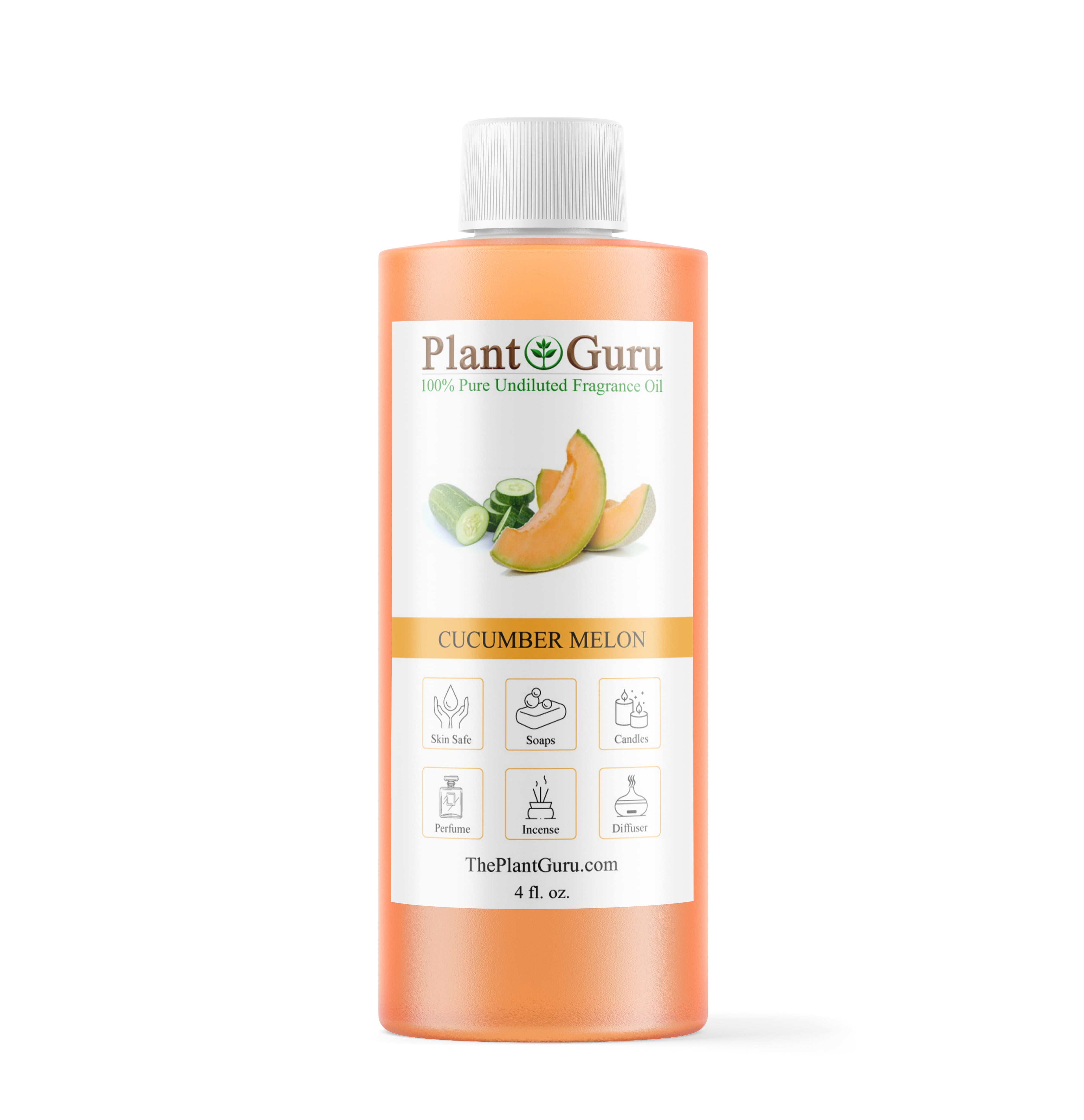 Plant Guru, Fragrance Oil, 4 fl. oz., Cucumber Melon Scented Oil ...