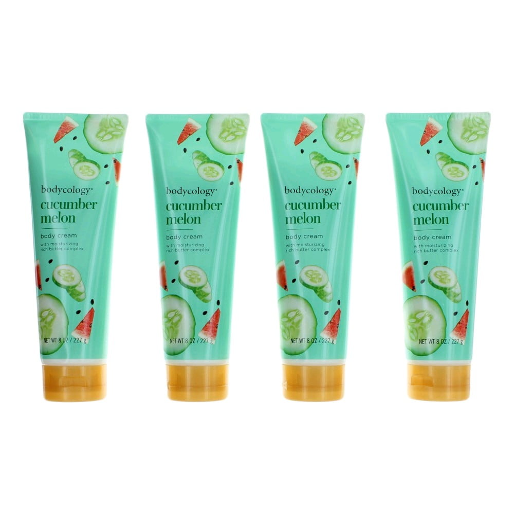 Cucumber Melon by Bodycology, 4 Pack 8 oz Moisturizing Body Cream for ...