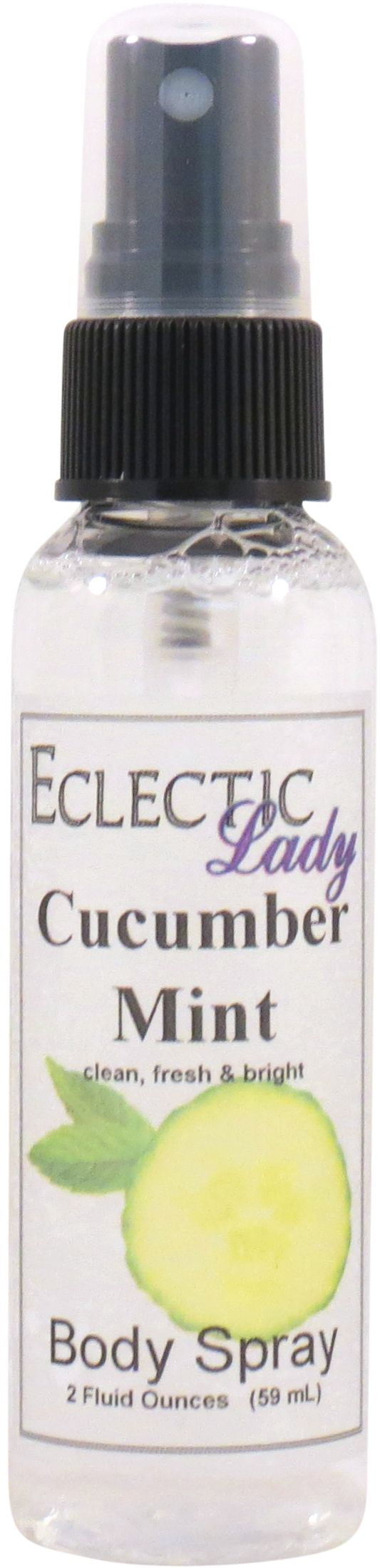 Cucumber Mint Body Spray, Eclectic Lady, Hydrating Mist, Unisex, 2 oz ...