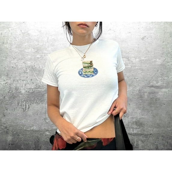 Cucumber Sandwich Baby Tee, Tea Sandwich, Coquette Baby Tee, Trendy ...