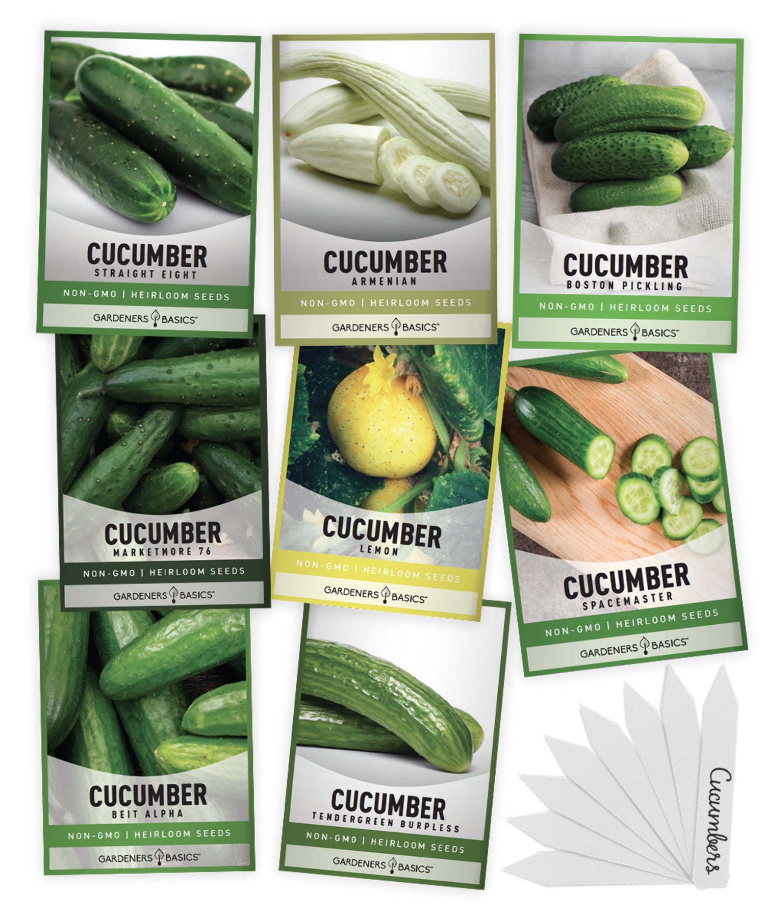 Cucumber Seed Assortment | 8 Variety Pack - Walmart.com