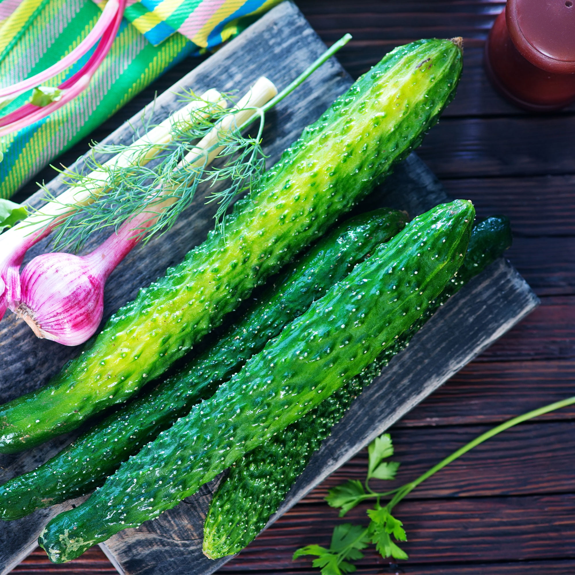 Kitazawa Seed Company 20 Palace King Cucumber Plant Seeds, Non-GMO ...