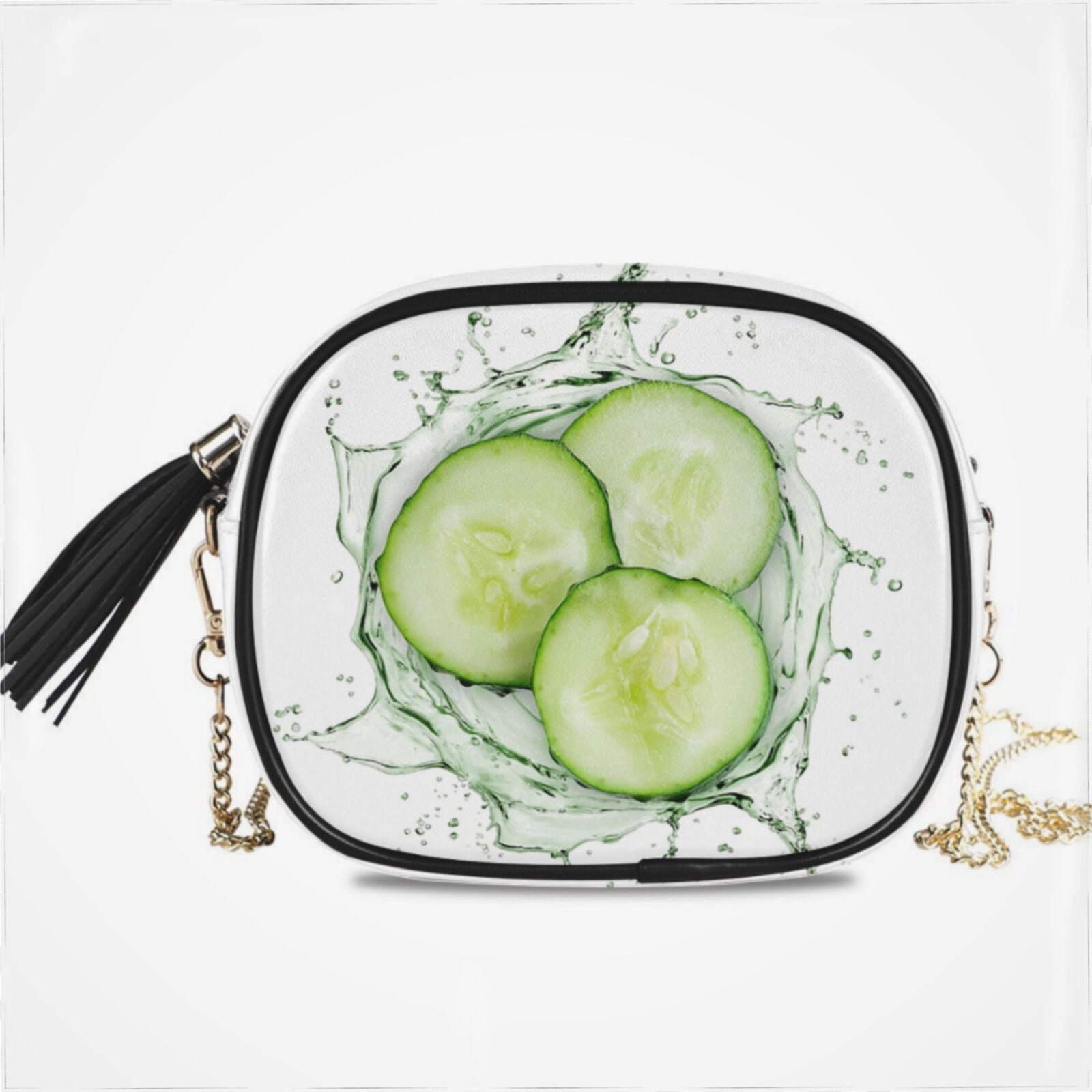 Cucumber Slices Women'S Vintage Crossbody Bag Fashion Purses Bag ...