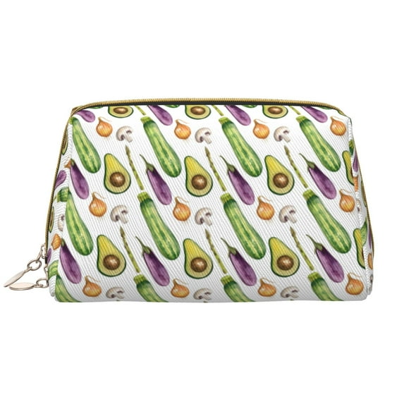 Cucumber avocado eggplant Makeup Bag, Large Capacity Cosmetic Bag ...