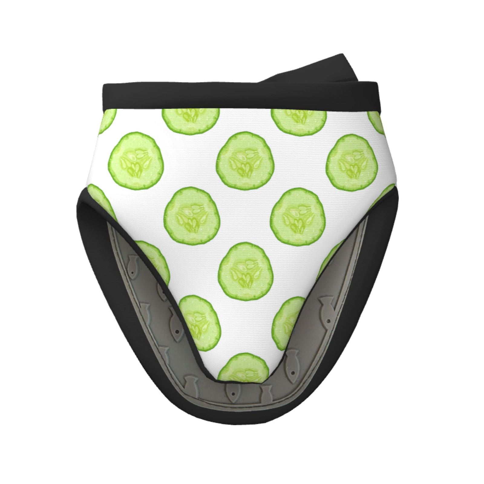 Cucumber slices green Oven Mitts Heat Resistant - Soft Lining Silicone ...