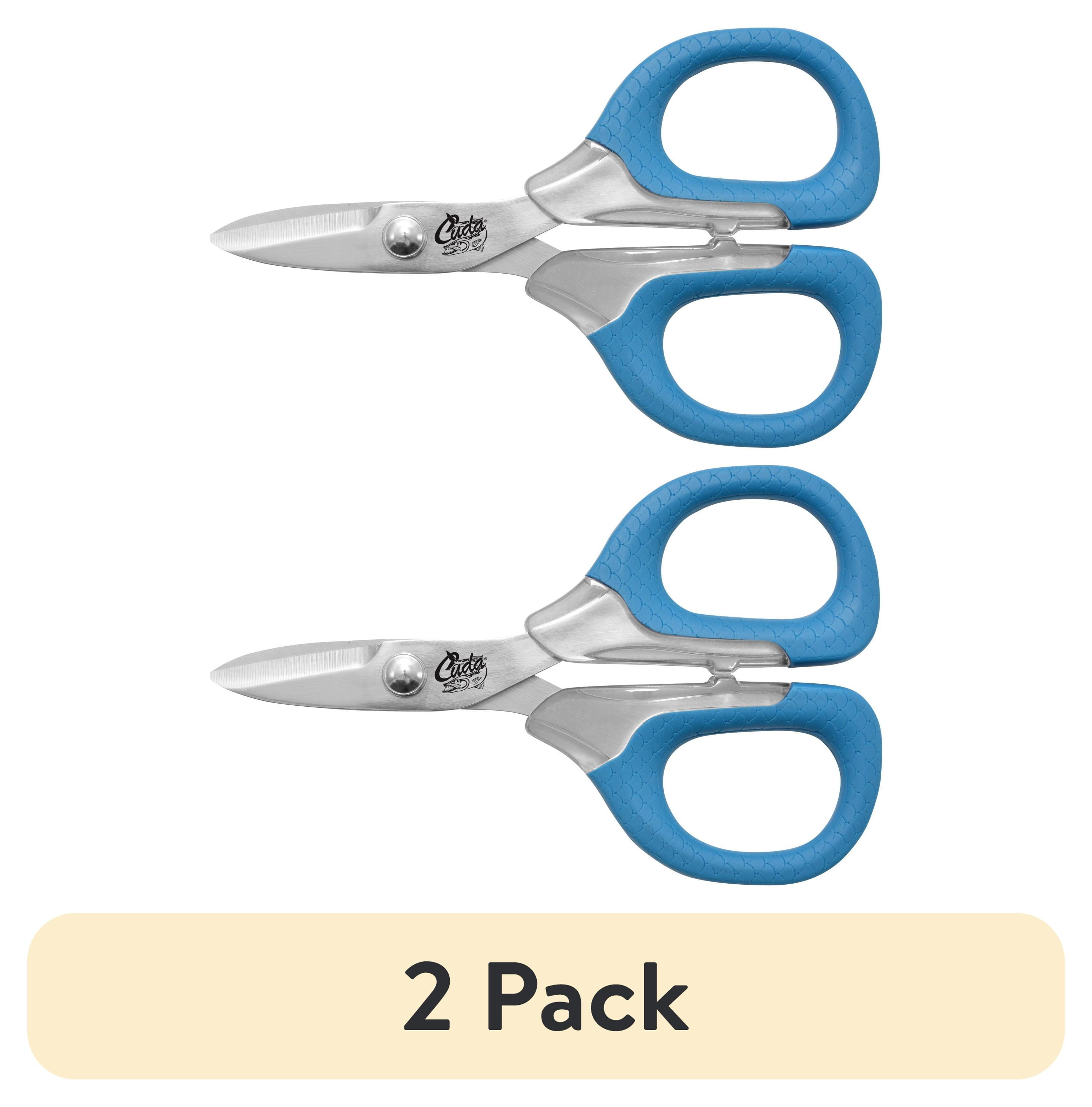 (2 pack) Cuda Braid Shear Fishing Tool, Serrated Edge, Titanium Bonded ...