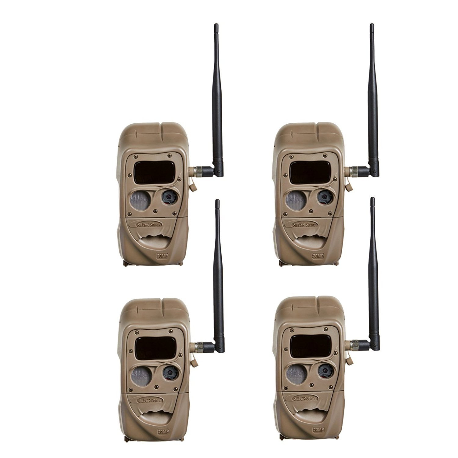 Cuddeback 11445 Cuddelink Black Flash Trail Camera 20 Mp Brown 4 Pack